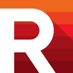 Letter r sign design template element Royalty Free Vector