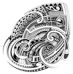 Polynesian style tattoo design Royalty Free Vector Image