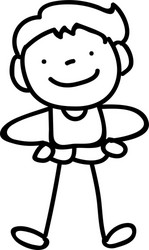 Matchstick Man People Vector Images (48)