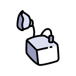 Nebulizer color icon medical equipment Royalty Free Vector