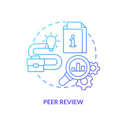Promoting peer-to-peer learning blue gradient Vector Image