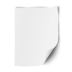 A4 paper with shadow design template Royalty Free Vector