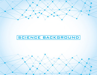 White science background with lines structures Vector Image