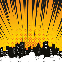 Background City Comic Vector Images (over 2,300)