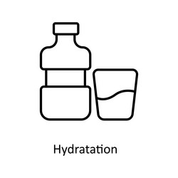 Hydration solid icons simple stock illust Vector Image