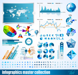 Infographical icons Royalty Free Vector Image - VectorStock