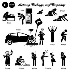 Human and monkey stick figure pictograph depict Vector Image