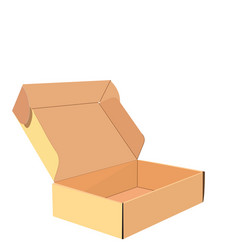 Box packaging die cut template design 3d mock-up Vector Image