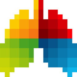 Human Lung with Pixel Vector Images (over 180)