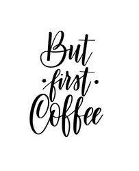 Coffee shop labels with calligraphy Royalty Free Vector