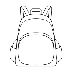Open Backpack Drawing
