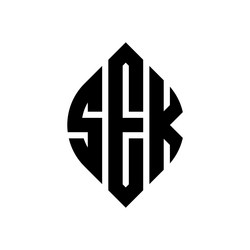 Sek logo letter design Royalty Free Vector Image