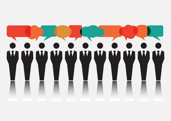 People talking Royalty Free Vector Image - VectorStock