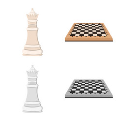 Design checkmate and thin symbol Royalty Free Vector Image