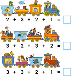 Counting game for preschool children count Vector Image