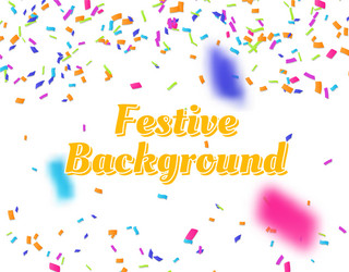 Party background with flags and confetti Vector Image