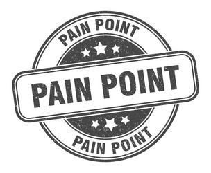 Pain point stamp pain point label round grunge Vector Image