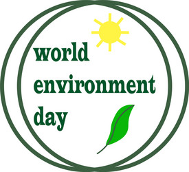Abstract world environment day logos for celebrati