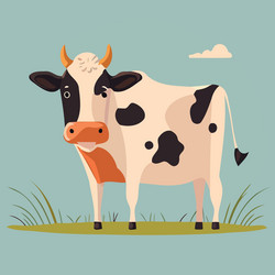 Cute cow body Royalty Free Vector Image - VectorStock