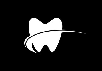 Dental clinic logo template care Royalty Free Vector Image