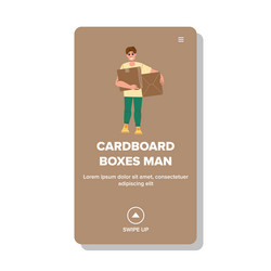 Man food tray Royalty Free Vector Image - VectorStock