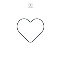 Heart icon symbol template for graphic and web Vector Image