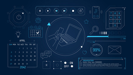 Computer troubleshooting infographic chart design Vector Image