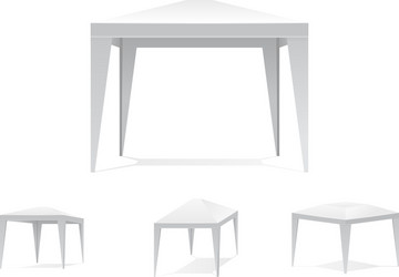 Folding tent Royalty Free Vector Image - VectorStock