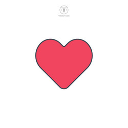 Heart icon symbol template for graphic and web Vector Image