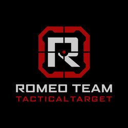 A letter tactical military target logo design Vector Image