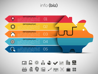 Business infographic Royalty Free Vector Image