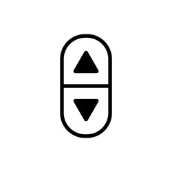 Drag reorder simple modern icon design Royalty Free Vector