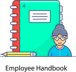 Employee handbook Royalty Free Vector Image - VectorStock