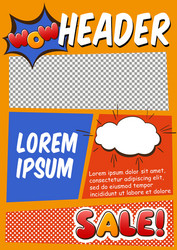 Comic strip sheet Royalty Free Vector Image - VectorStock