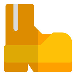 Long boot designed to cover lower leg Royalty Free Vector