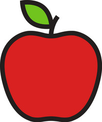 Red Apple Outline Vector Images (over 1,700)