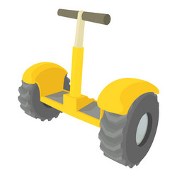 Ecology segway icon cartoon style Royalty Free Vector Image