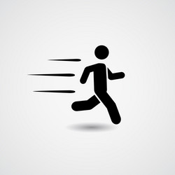 Person running icon Royalty Free Vector Image - VectorStock
