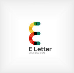 E Letter Line Logo Minimal Vector Images (over 11,000)