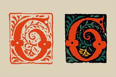 Letter G Gothic Vector Images (88)