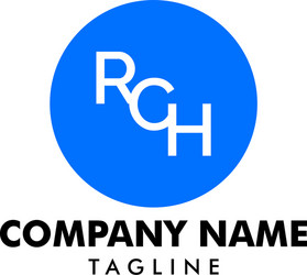 Letter rch element logo design Royalty Free Vector Image