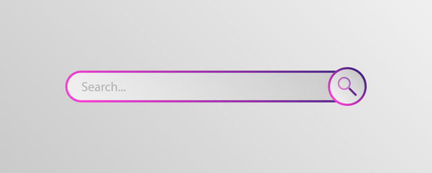 Internet search bar or web search box Royalty Free Vector