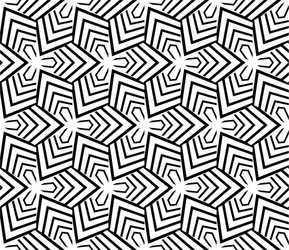 Abstract seamless geometric hexagons pattern Vector Image