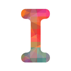 Letter i from alphabet with lemons and olive Vector Image