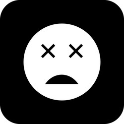 Dead emoji icon Royalty Free Vector Image - VectorStock
