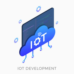 Internet of things team iot concept good Vector Image