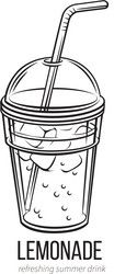 Ink sketches beverages Royalty Free Vector Image