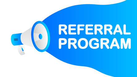 Referral program banner template marketing flyer Vector Image