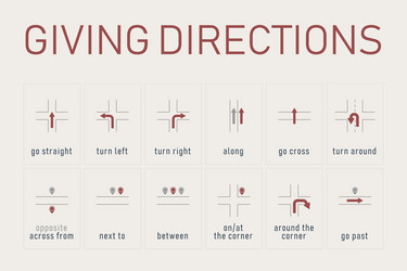 Arrows and giving directions Royalty Free Vector Image