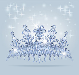 Princess diamond tiara Royalty Free Vector Image